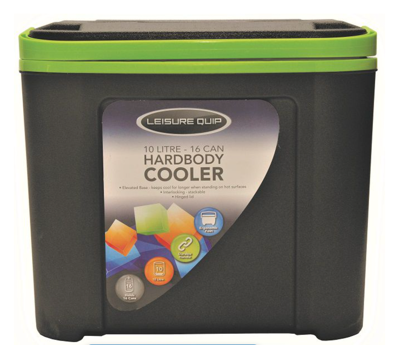 Leisure-Quip 10L Cooler Box – Black & Green | SoLow